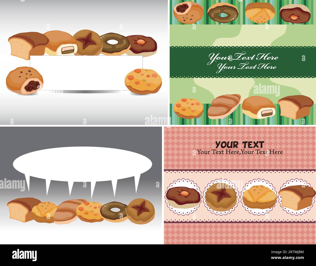 cartoon bread card Stock Vector Image & Art - Alamy