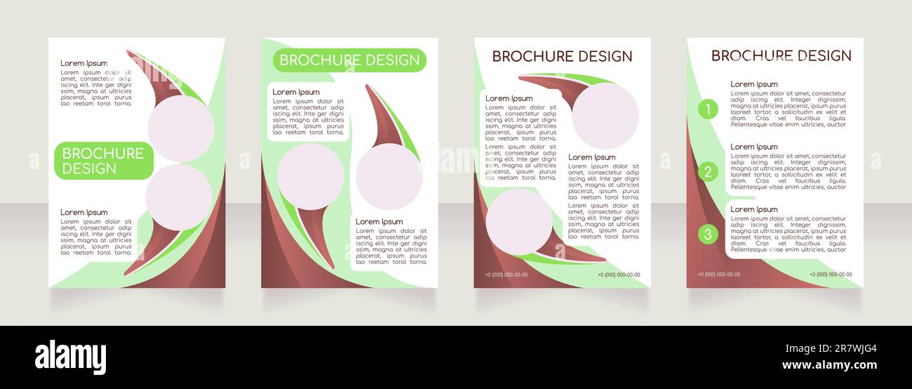 Social inequality issue awareness blank brochure layout design Stock ...