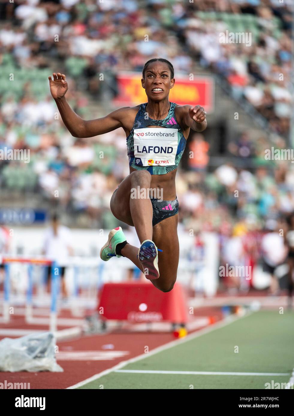 Thea Lafond of the Commonwealth of Dominica competing in the women’s ...