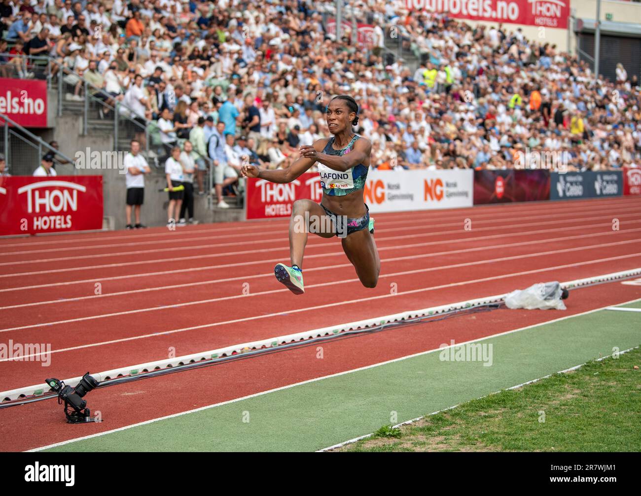 Thea Lafond of the Commonwealth of Dominica competing in the women’s ...