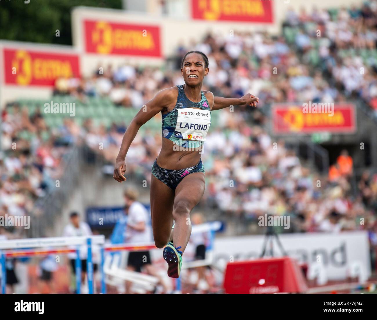 Thea Lafond of the Commonwealth of Dominica competing in the women’s ...