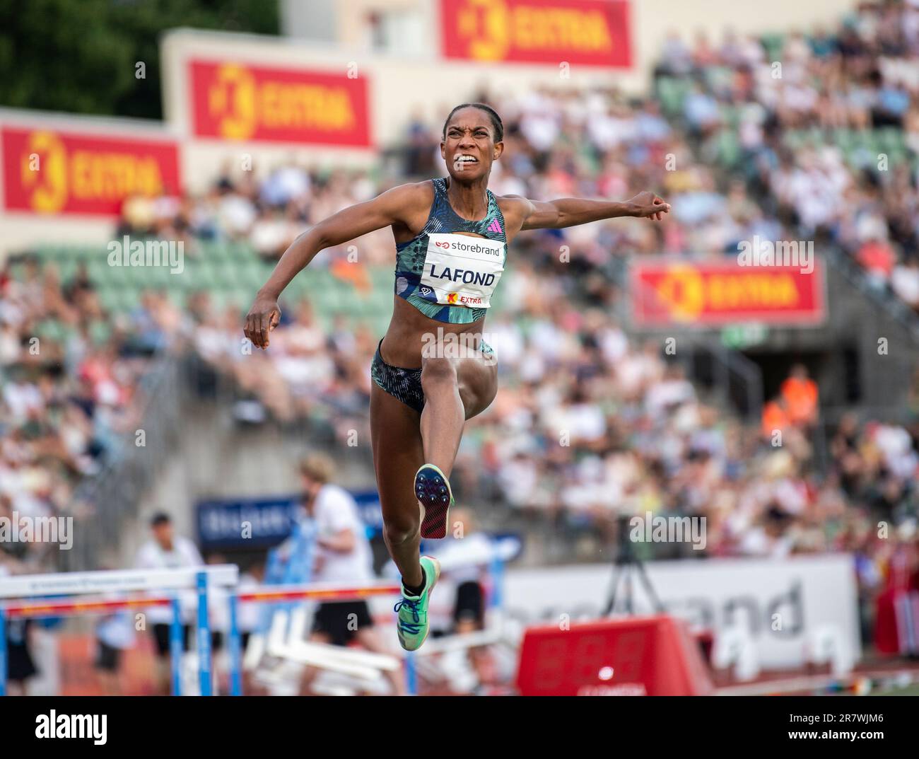 Thea Lafond of the Commonwealth of Dominica competing in the women’s ...