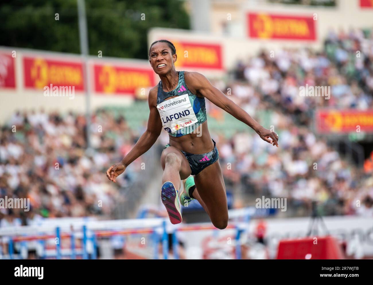 Thea Lafond of the Commonwealth of Dominica competing in the women’s ...