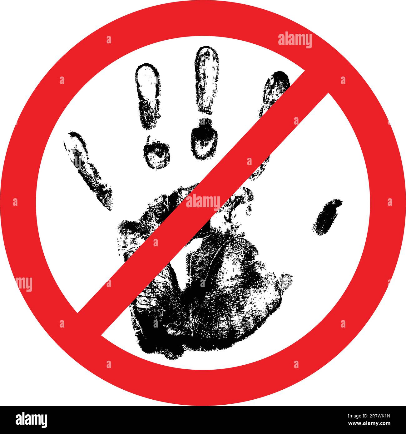 Vector Hand Print Stock Vector Image And Art Alamy
