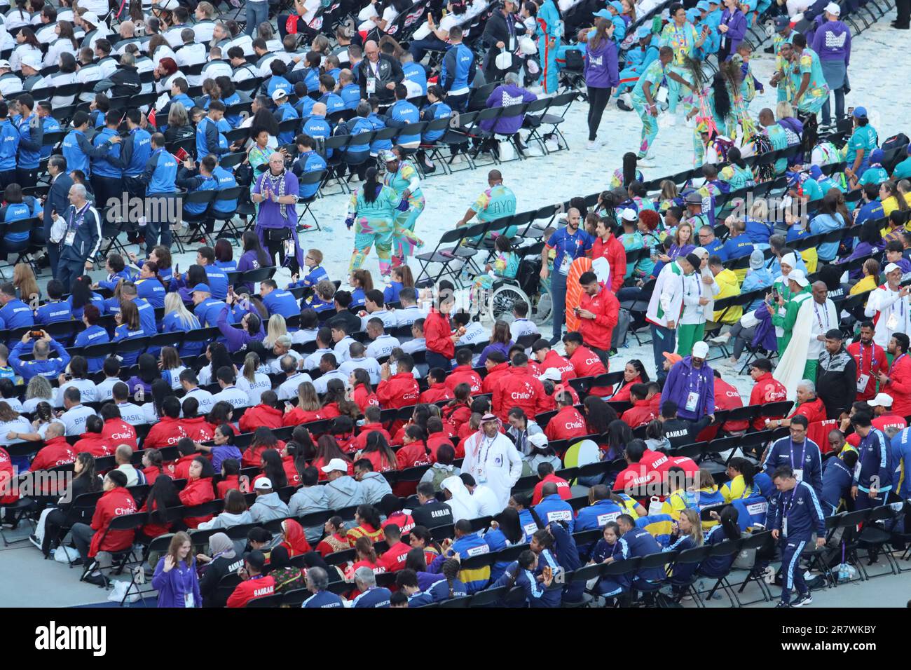 Berlin, Germany, 17, June, 2023. Spectators during the Opening Ceremony ...