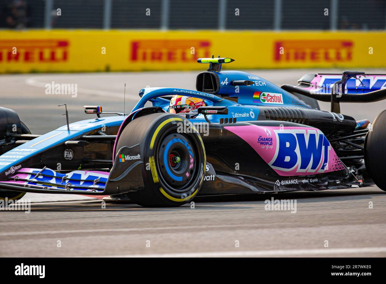 Pierre Gasly (FRA) Alpine A523 during Free Practice 3 on Saturday of ...