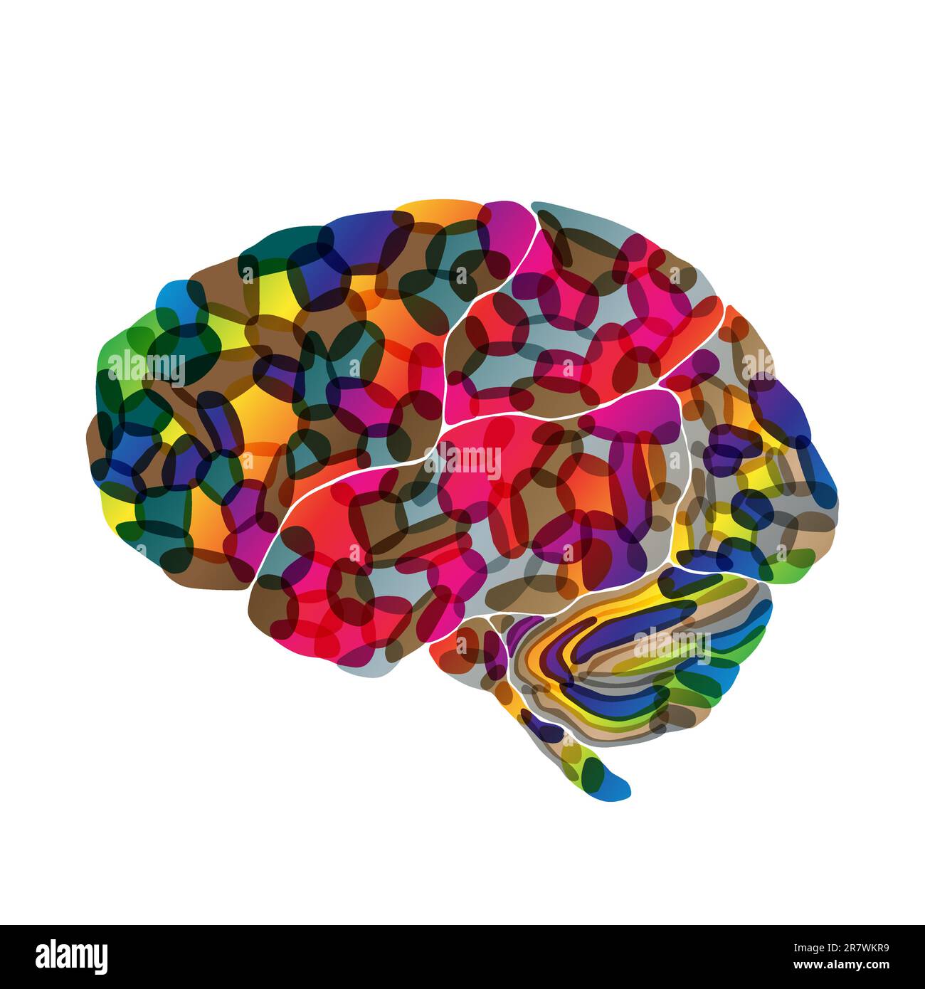human brain, vector abstract background Stock Vector Image & Art - Alamy