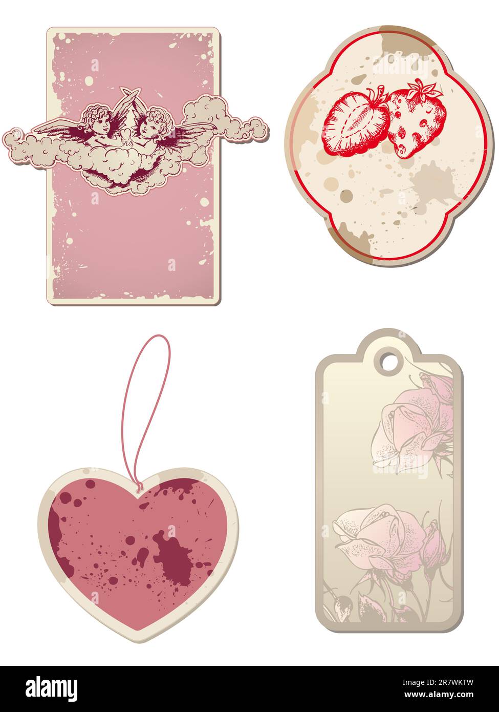 Retro culture valentines day Cut Out Stock Images & Pictures - Alamy