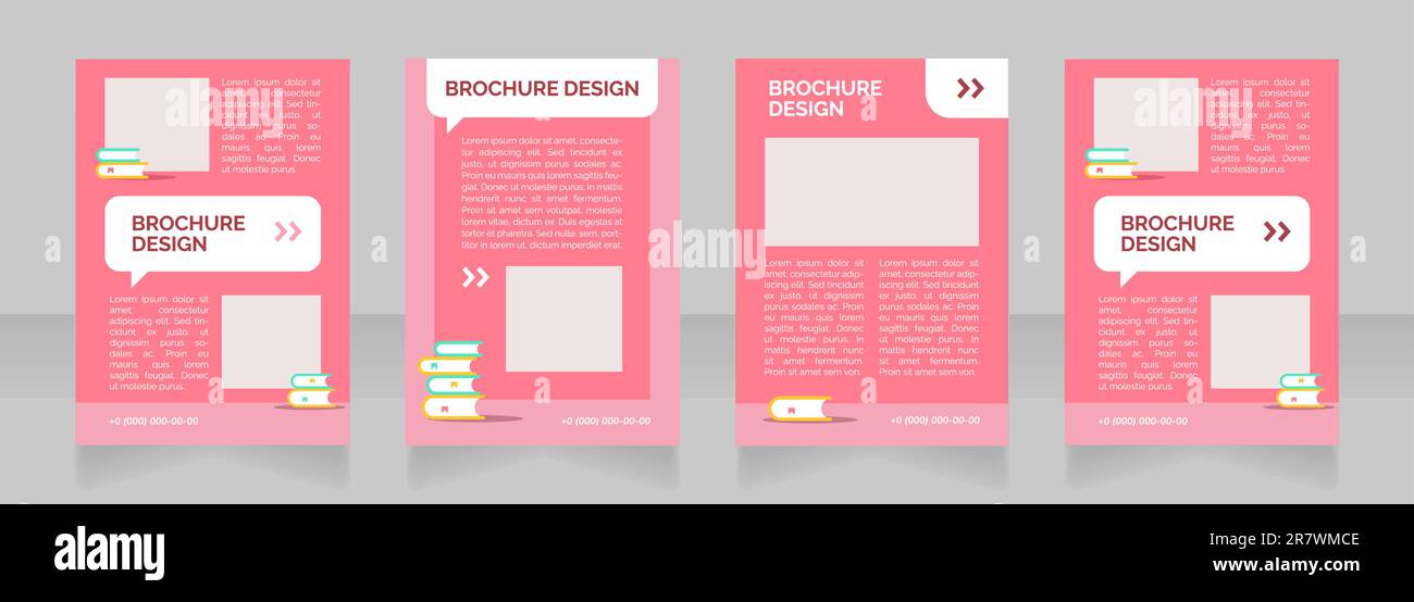 Independent school requirements blank brochure layout design Stock ...