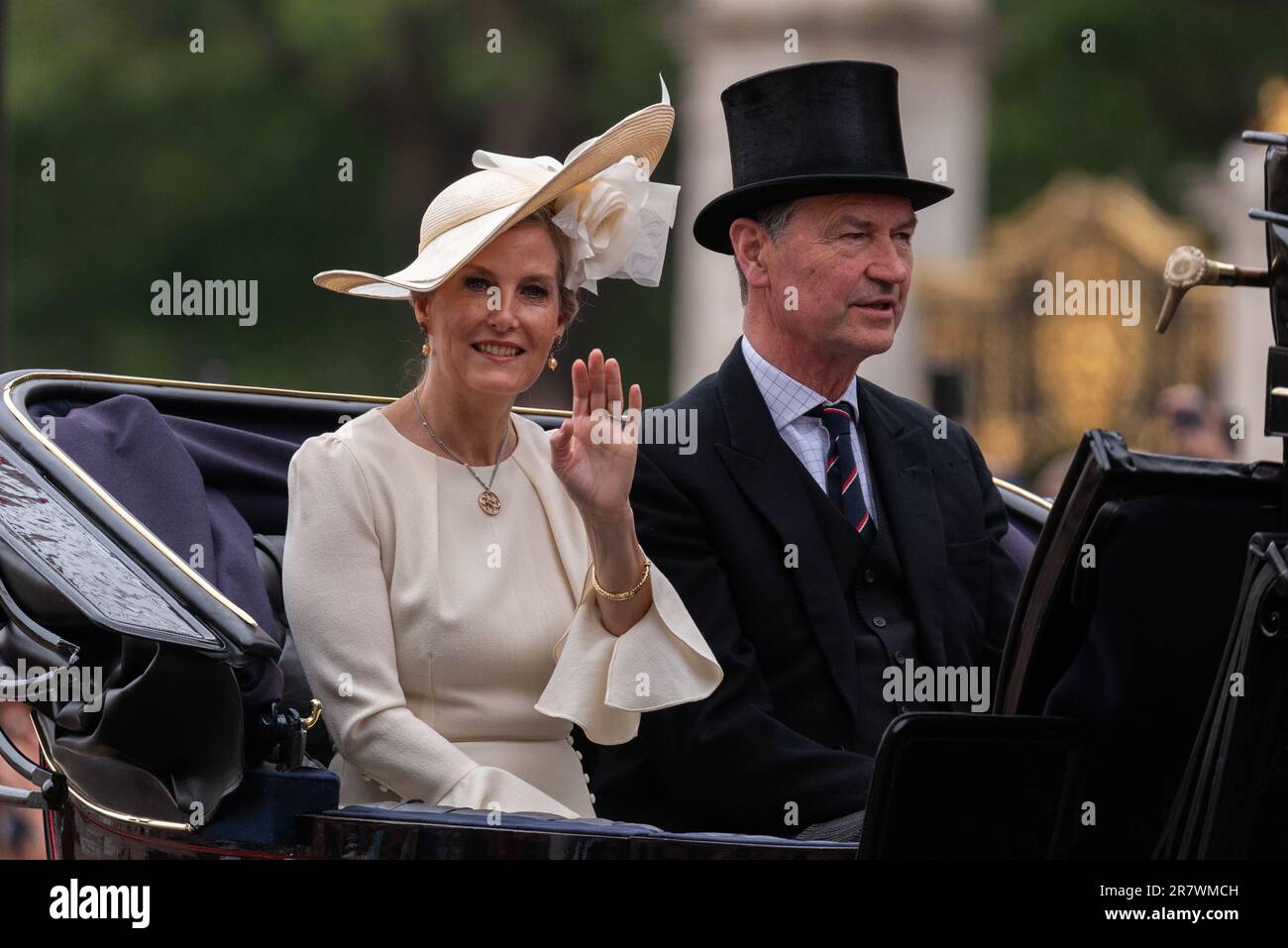 Sophie Wessex, Duchess of Edinburgh, with Timothy Laurence at Trooping ...