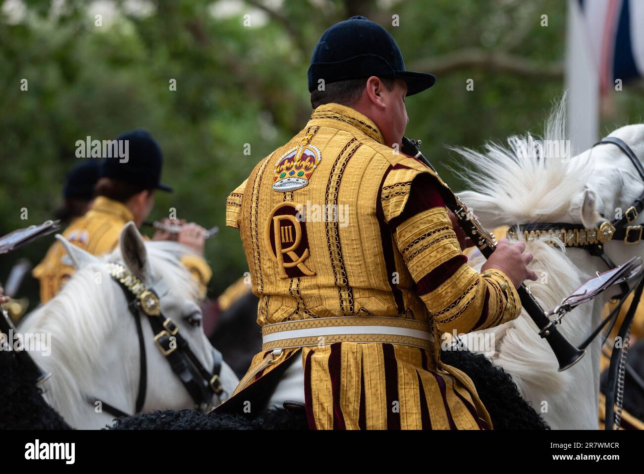 CiiiR royal cypher at Trooping the Colour 2023 in The Mall, London, UK ...