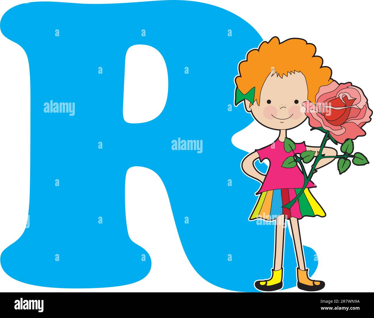 Female young rose Stock Vector Images - Alamy
