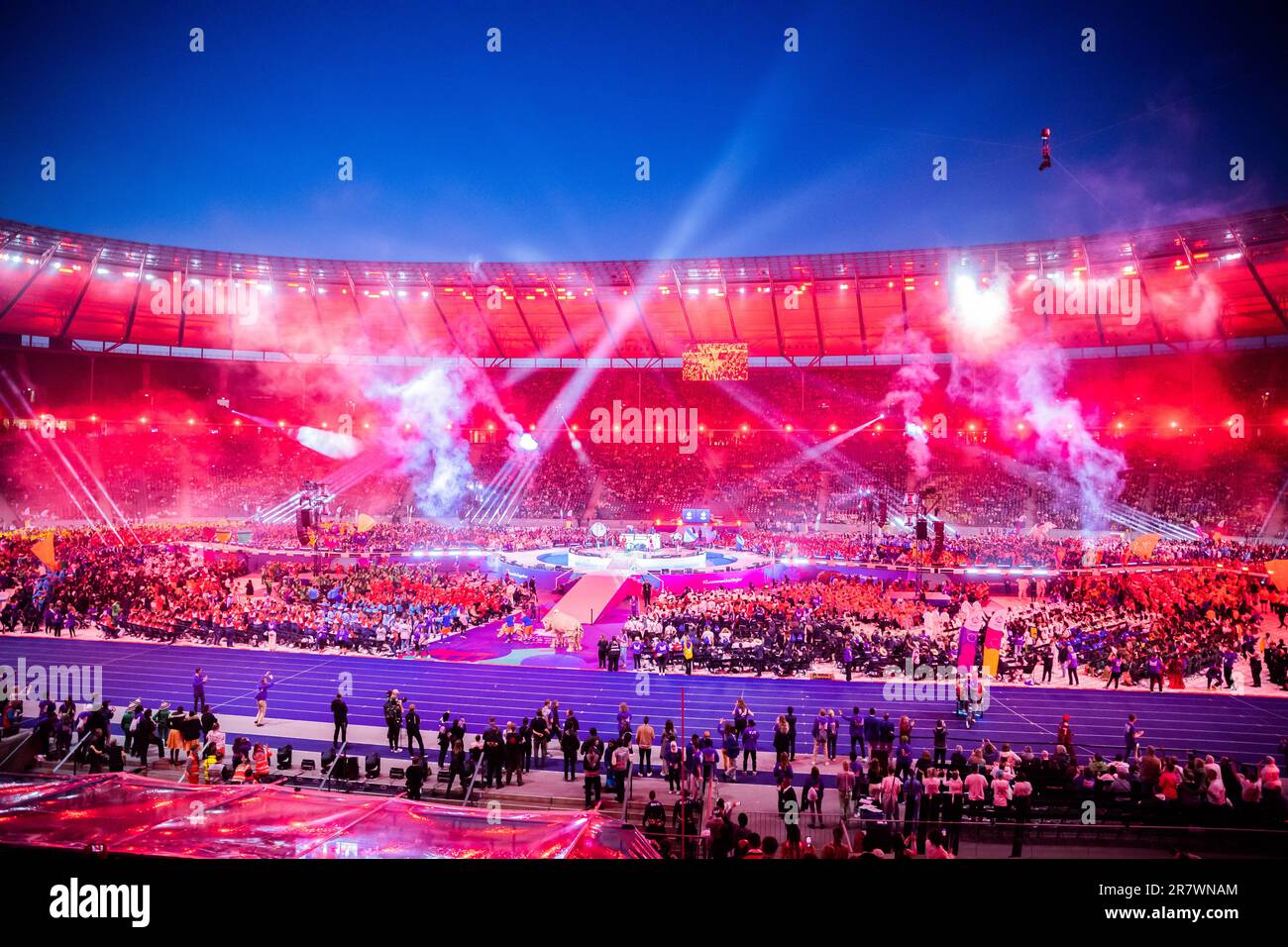 Berlin, Germany. 17th June, 2023. Athletes and delegation members ...