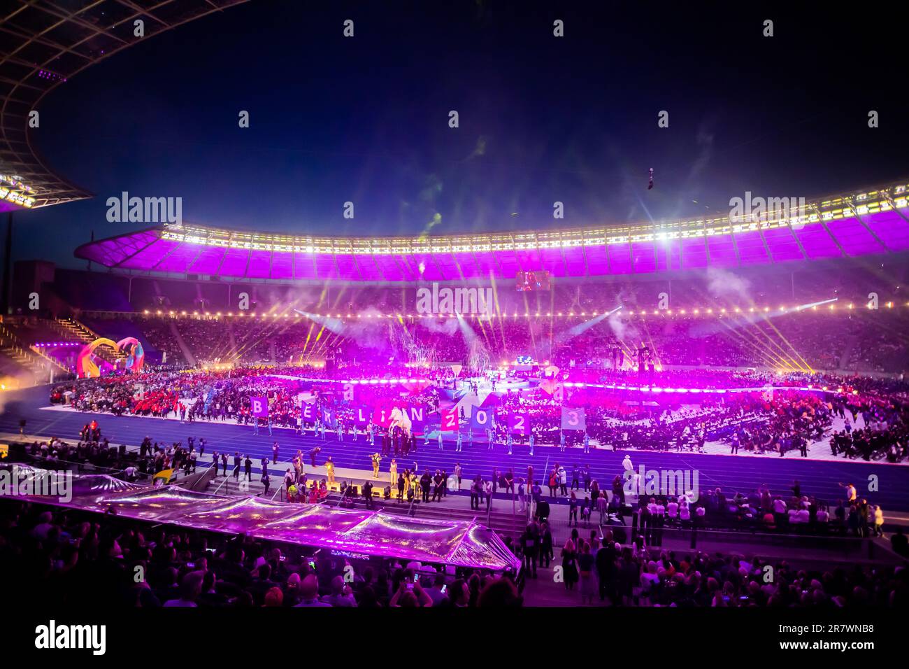 Berlin, Germany. 17th June, 2023. Athletes and delegation members ...