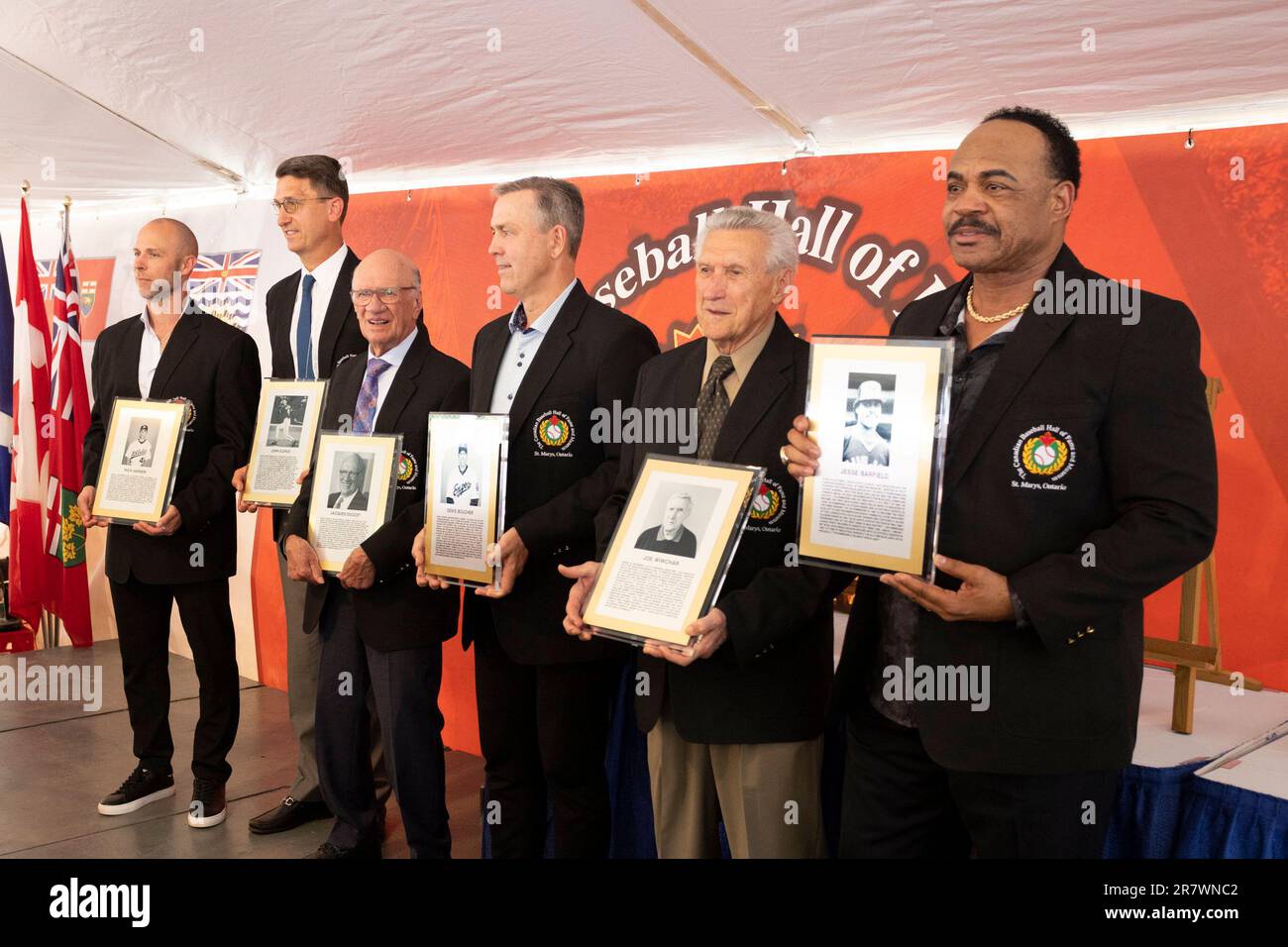 St. Marys, Canada. 17th June, 2023. Rich Harden, left to right, John ...