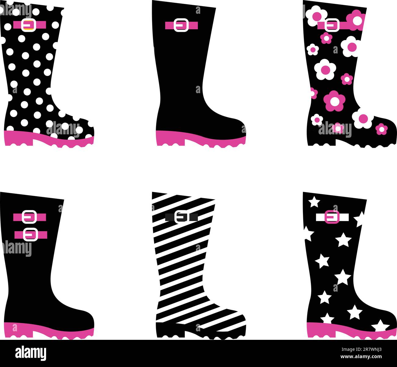 Winter wellies Stock Vector Images - Alamy