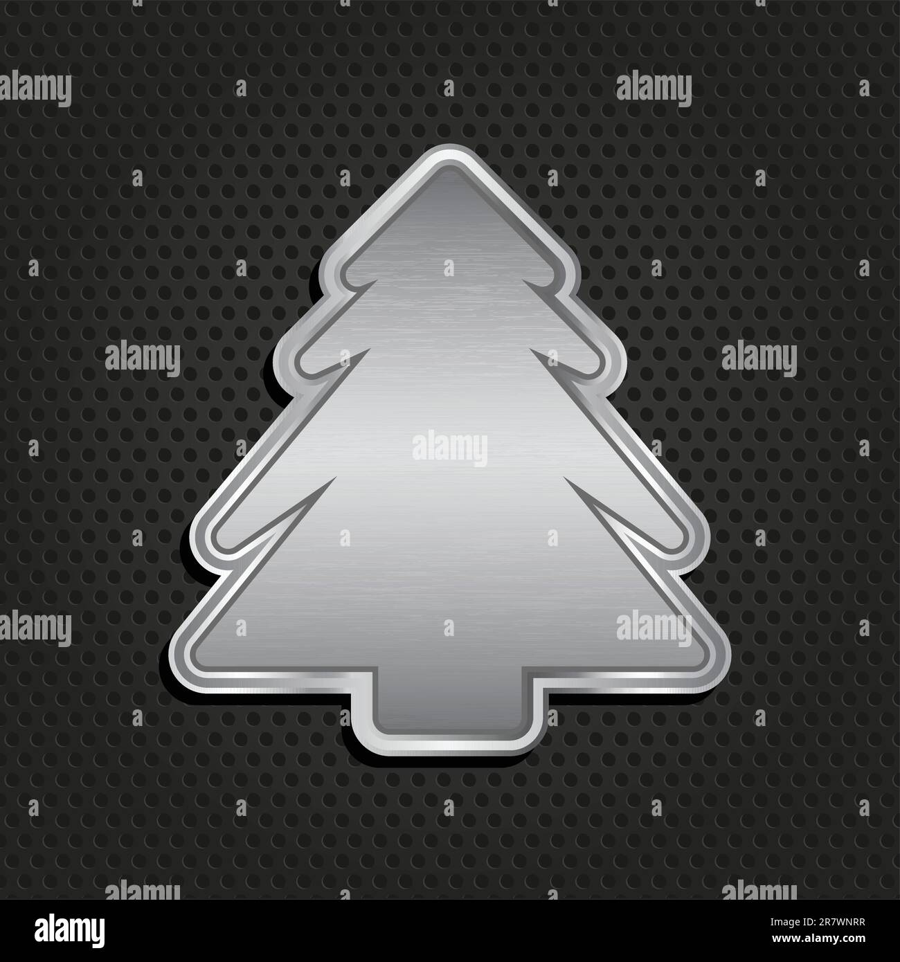 Metal christmas tree Stock Vector Images - Alamy