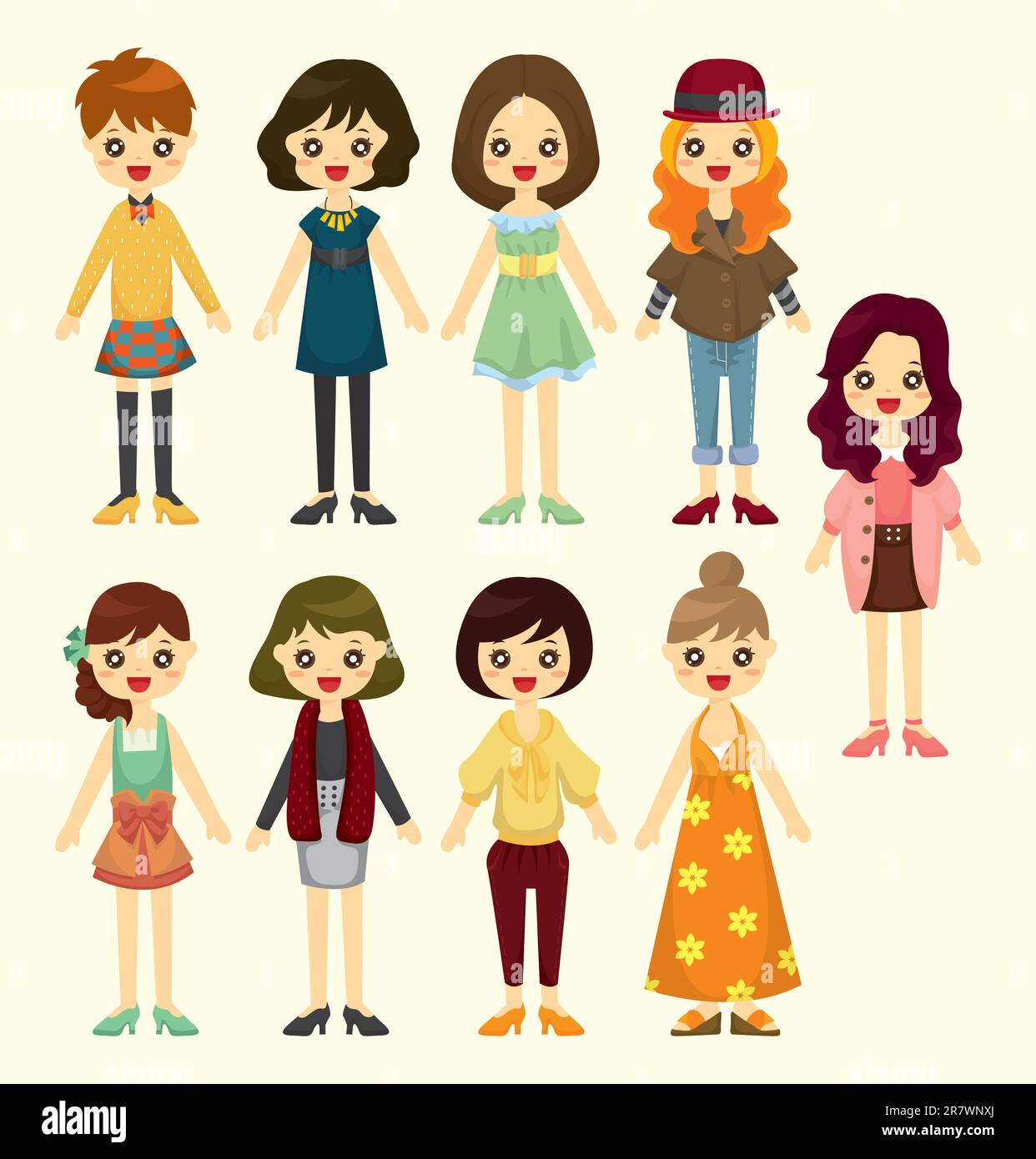 Girl icon Stock Vector Images - Alamy