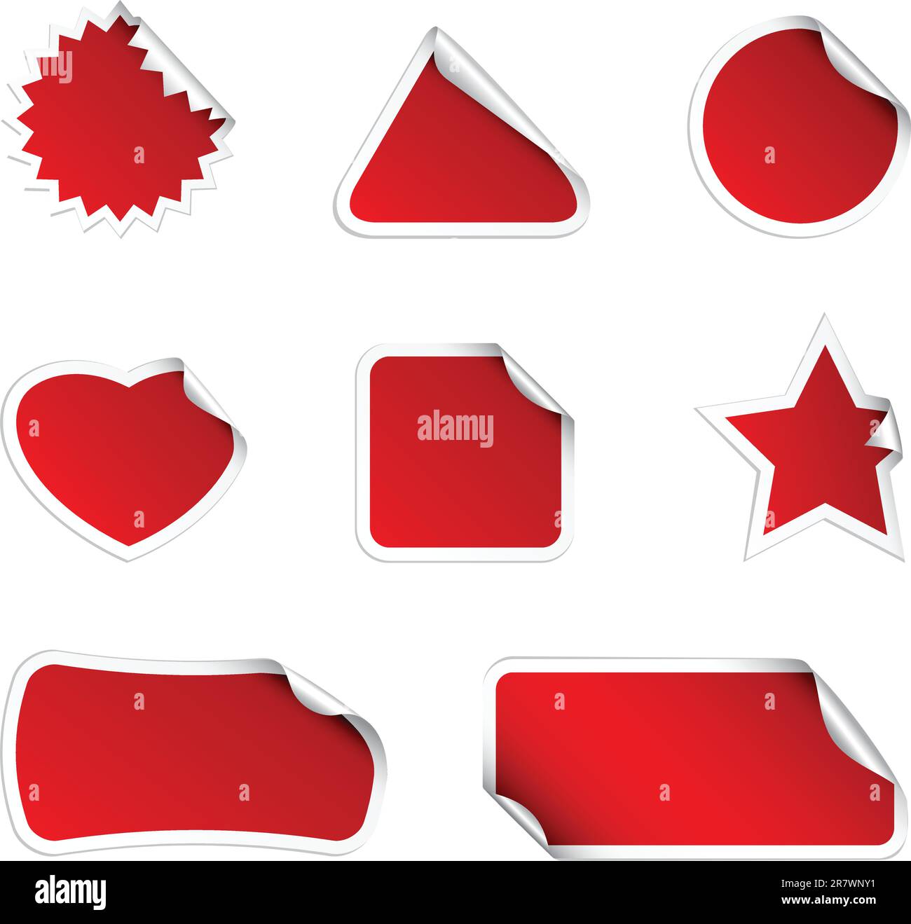 Information stickers Stock Vector Images - Alamy