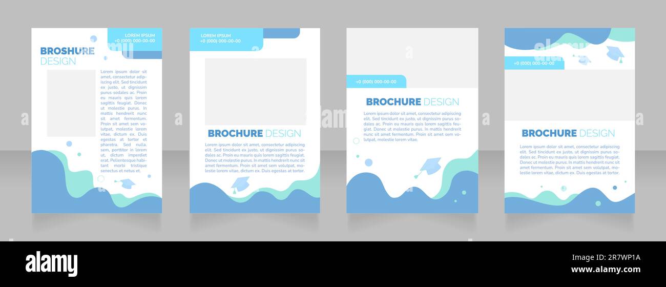 Internship for college students blank brochure layout design Stock ...