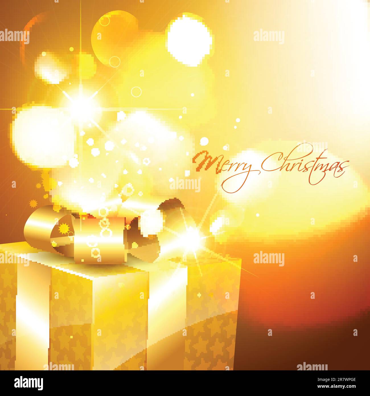 Beautiful stylish gift box Stock Vector Images - Alamy