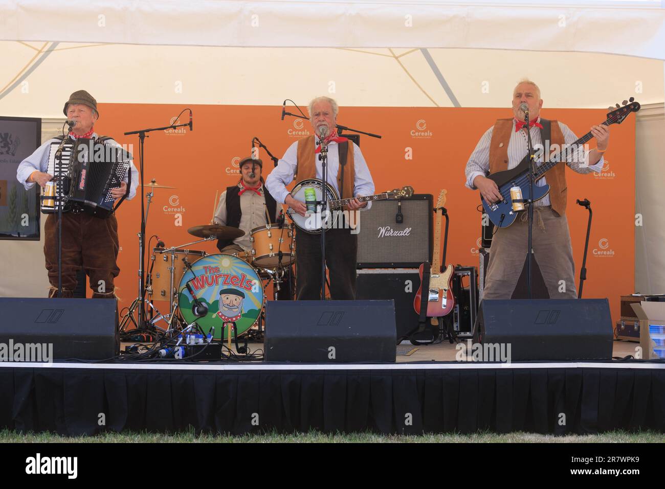 13th May 2023 The Wurzels playing at the 2023 Cereals Event, Thoresby ...
