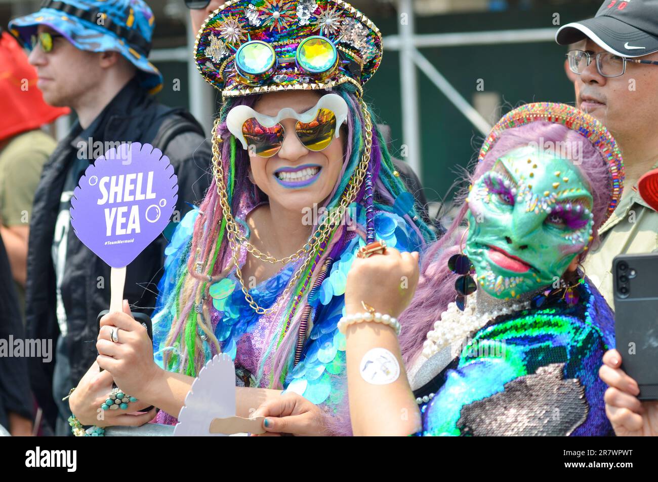 New York City, United States. 17th June, 2023. Thousands gather on the ...