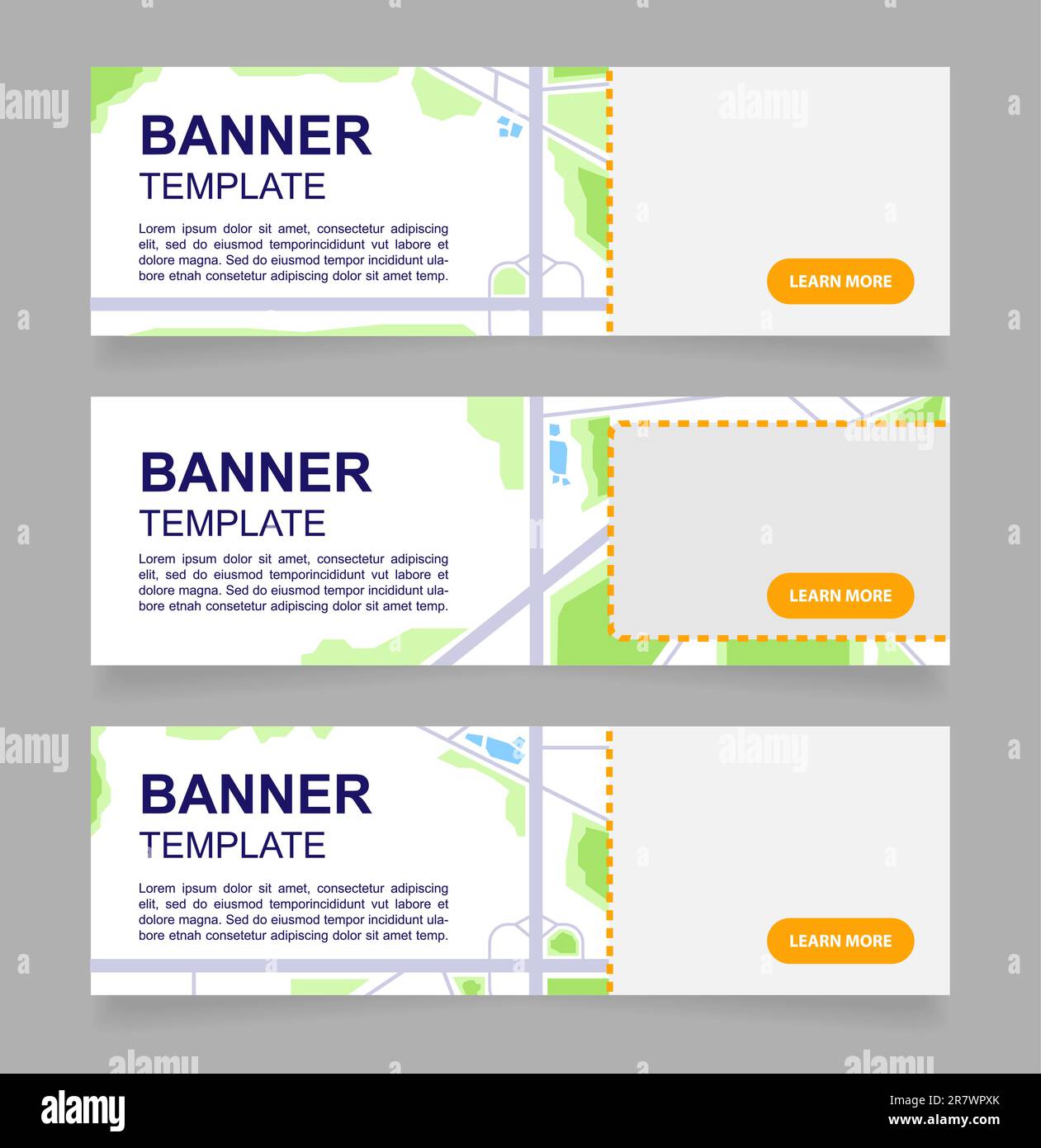Motor vehicle production web banner design template Stock Vector Image ...