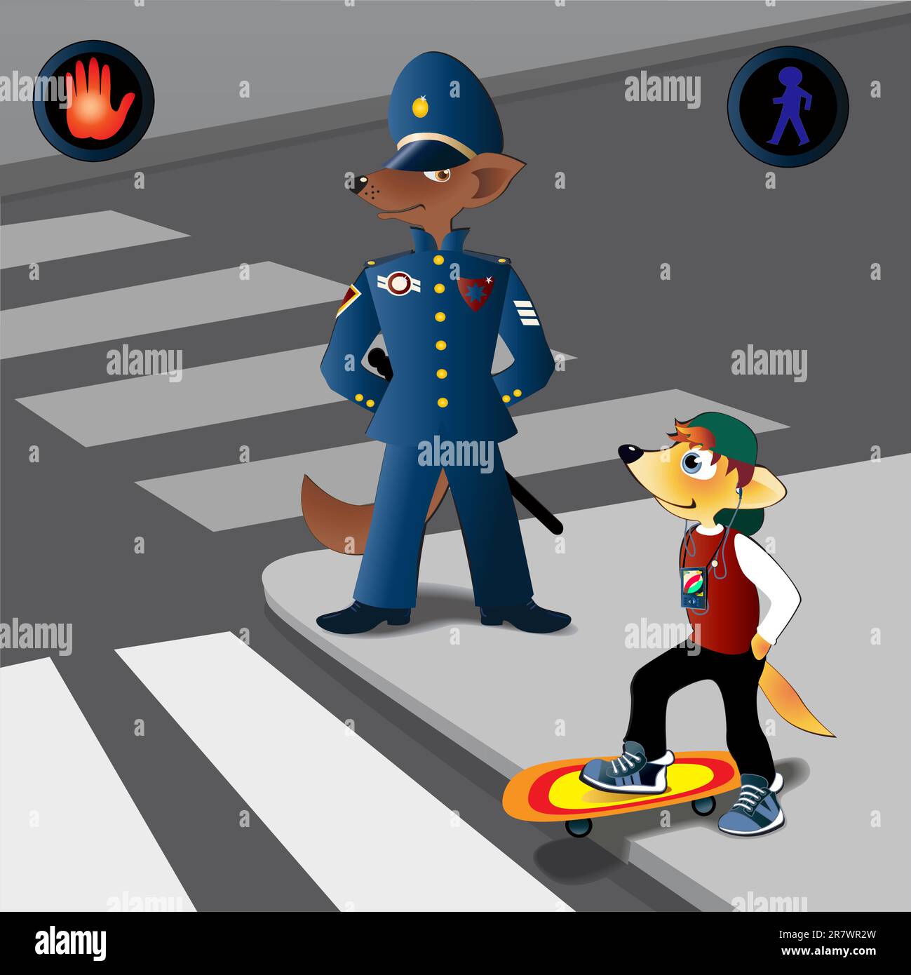 This picture will learn kids to rules of traffic. Also there is a ...