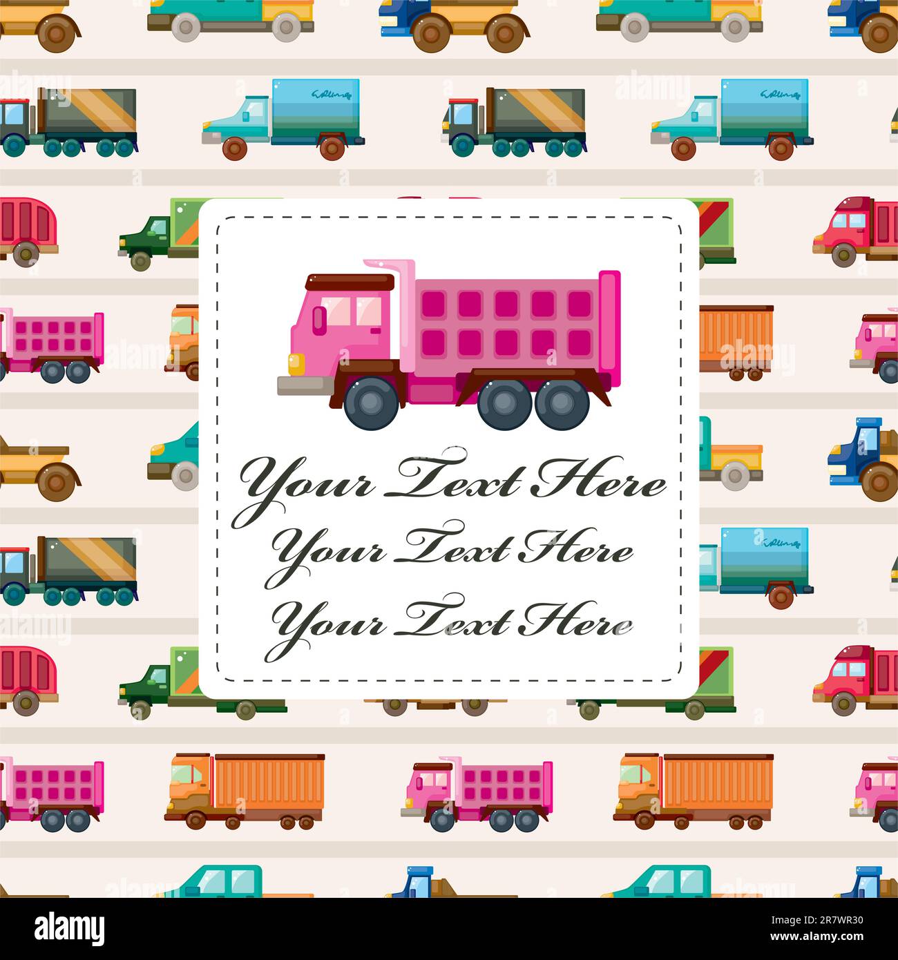 Tractor card Stock Vector Images - Alamy