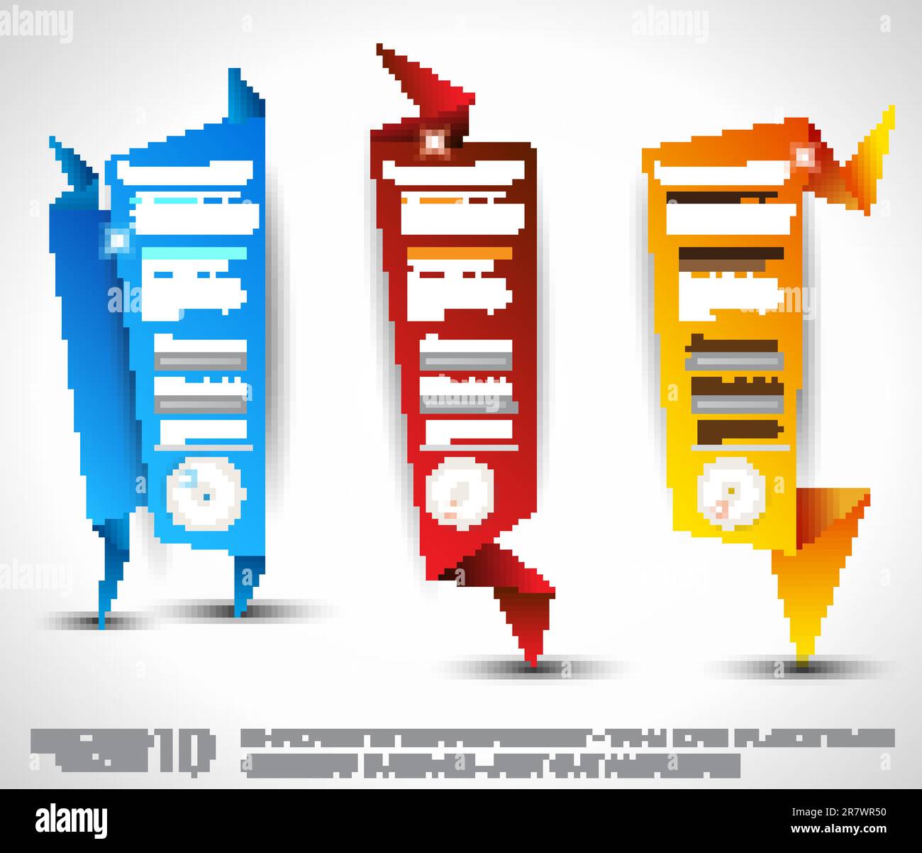 Origami Website vertical login form panels or banner to use for ...