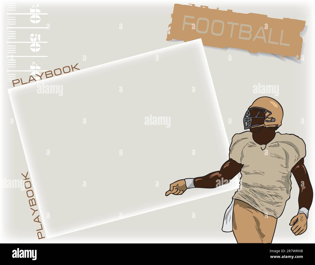 American football background for the game playbook. Vector illustration ...