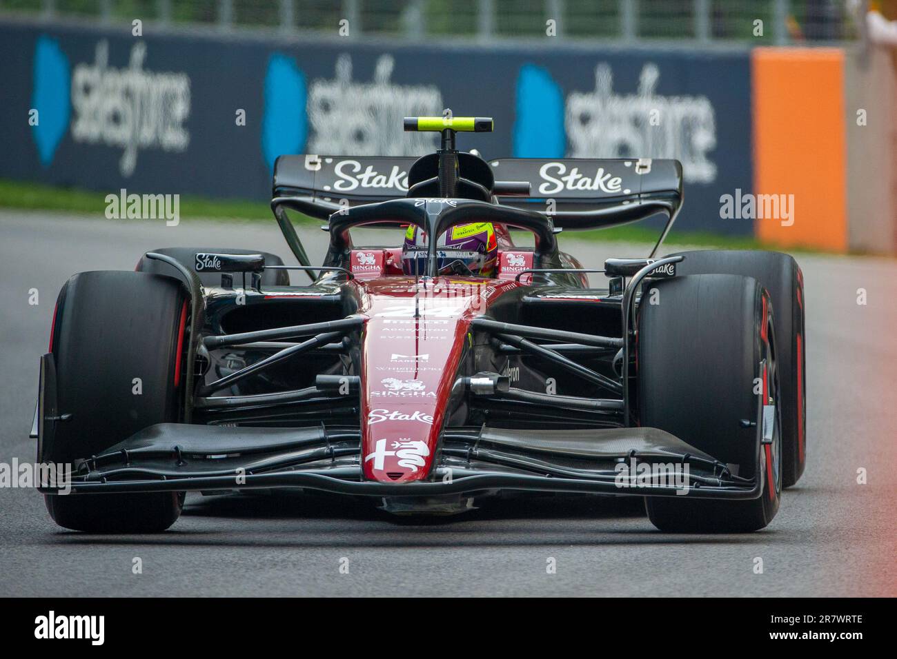 Guanyu Zhou (CIN) Alfa Romeo C43.during Free Practice 3 on Saturday of ...