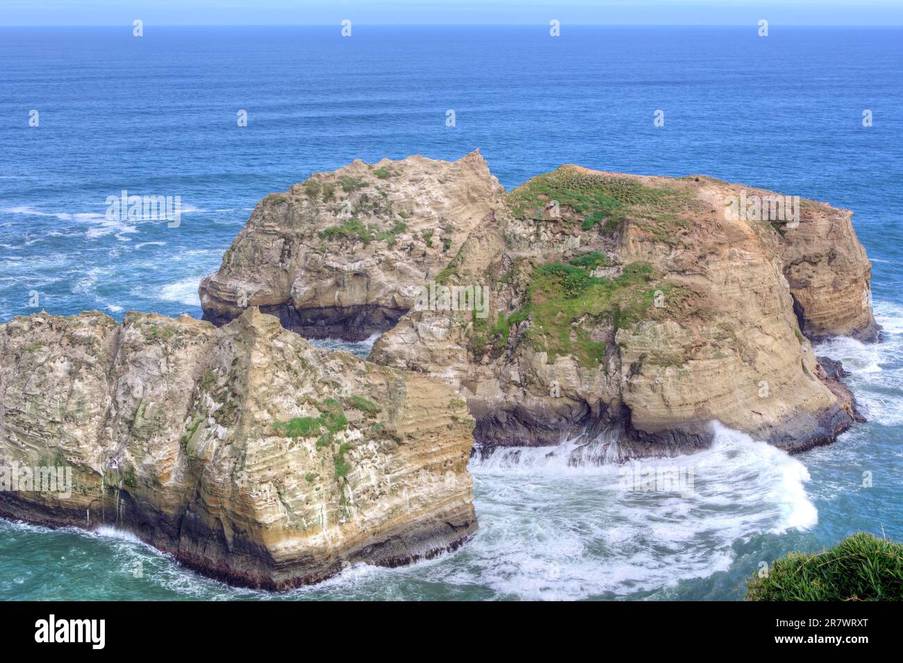 The ocean coast of the island of Chiloe in southern Chile Stock Photo ...