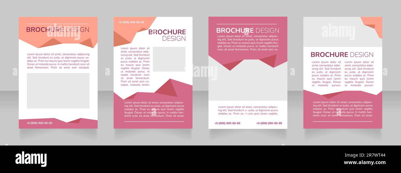 College student organization promo blank brochure layout design Stock ...