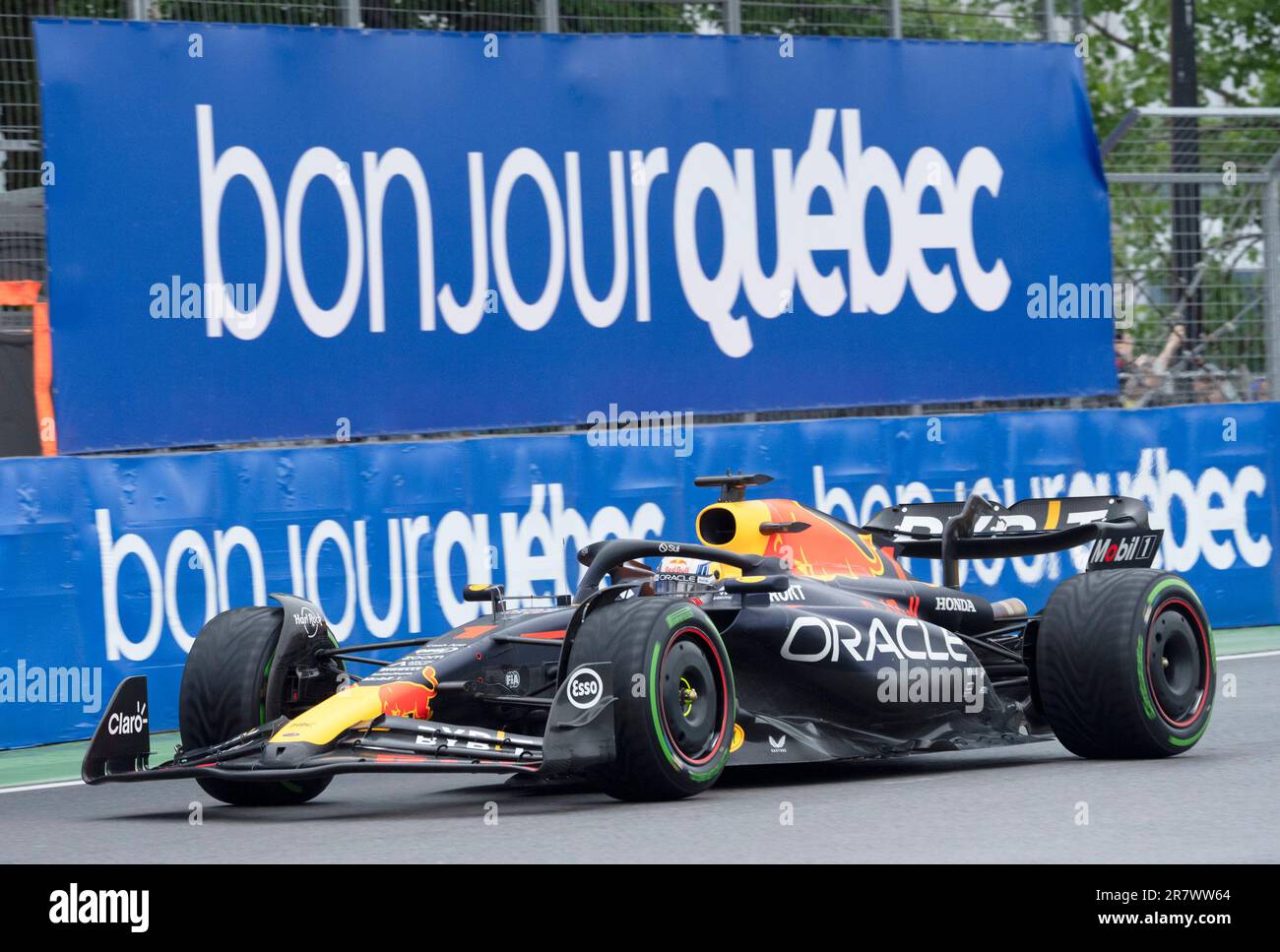Red Bull Racing Max Verstappen of the Netherlands, drives through the ...