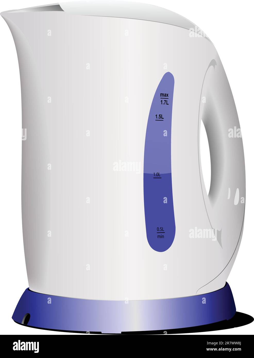 Shiny modern kettle. Vector illustration Stock Vector Image & Art - Alamy