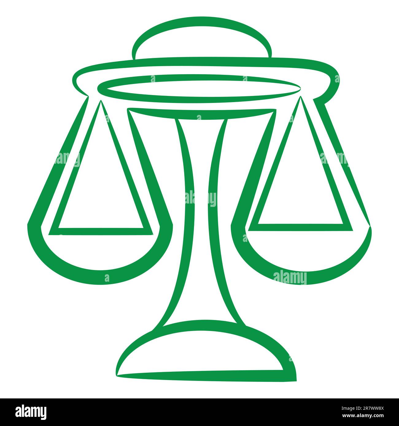 Zodiac sign libra logo, icon sketch style tattoo scale isolated on ...