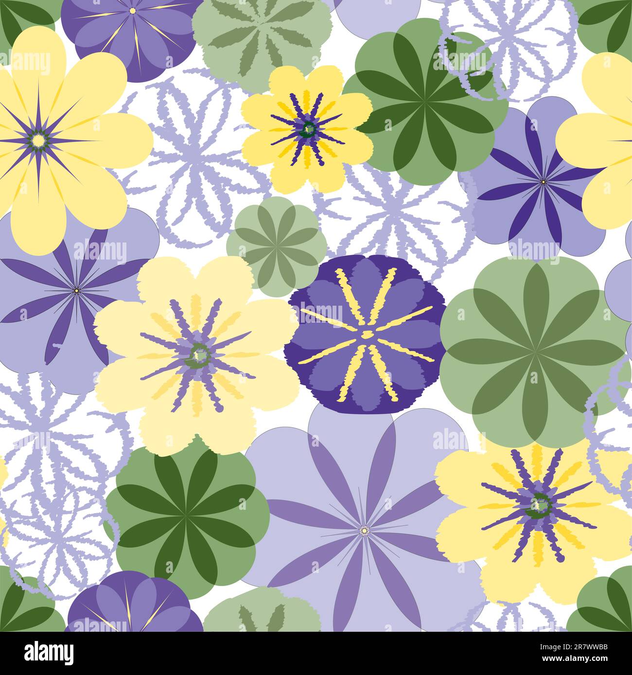 seamless textured flower wallpaper background Stock Vector Image & Art ...