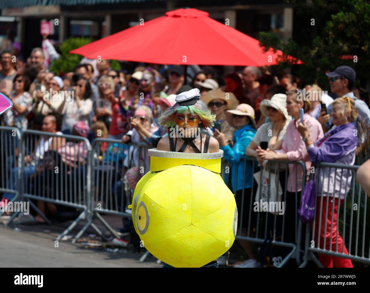 Coney Island, United States. 17th June, 2023. People dressed in costume ...
