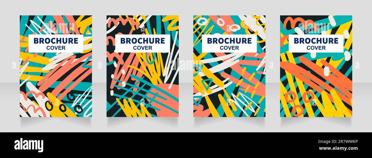 Color theory online course blank brochure design Stock Vector Image ...