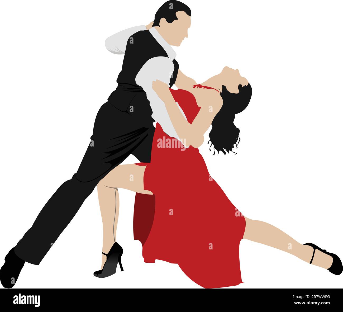 Couples dancing a tango Stock Vector Image & Art - Alamy