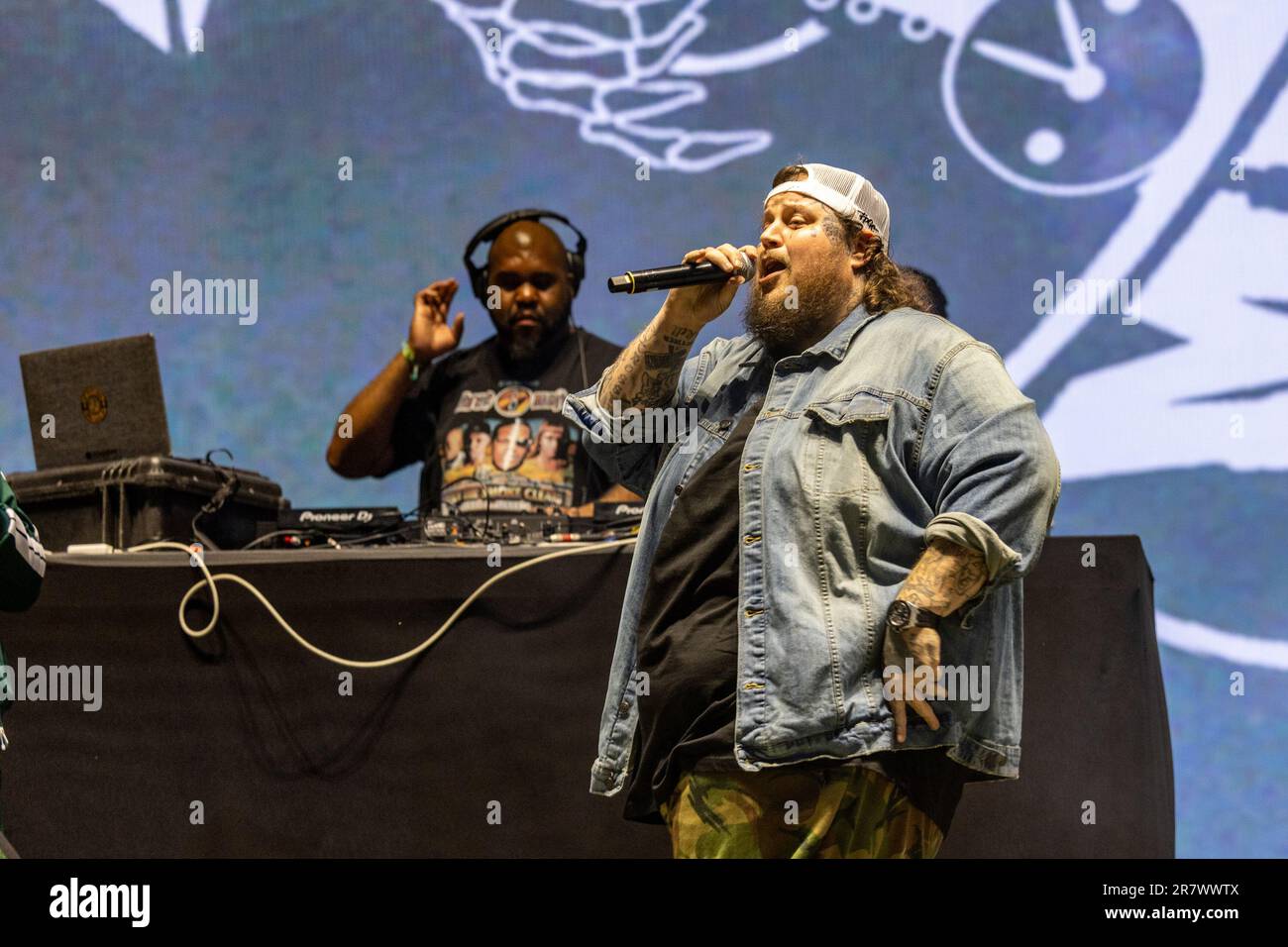 Manchester, USA. 16th June, 2023. Jelly Roll (Jason DeFord) performs ...