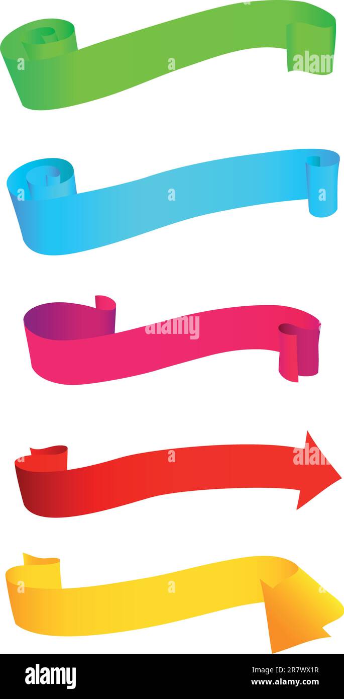 ribbons and arrow Stock Vector Image & Art - Alamy