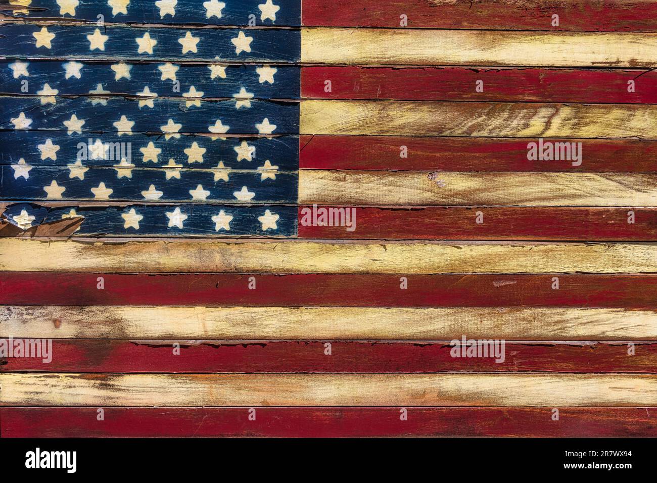 Weathered Worn American Flag Stock Photo - Alamy