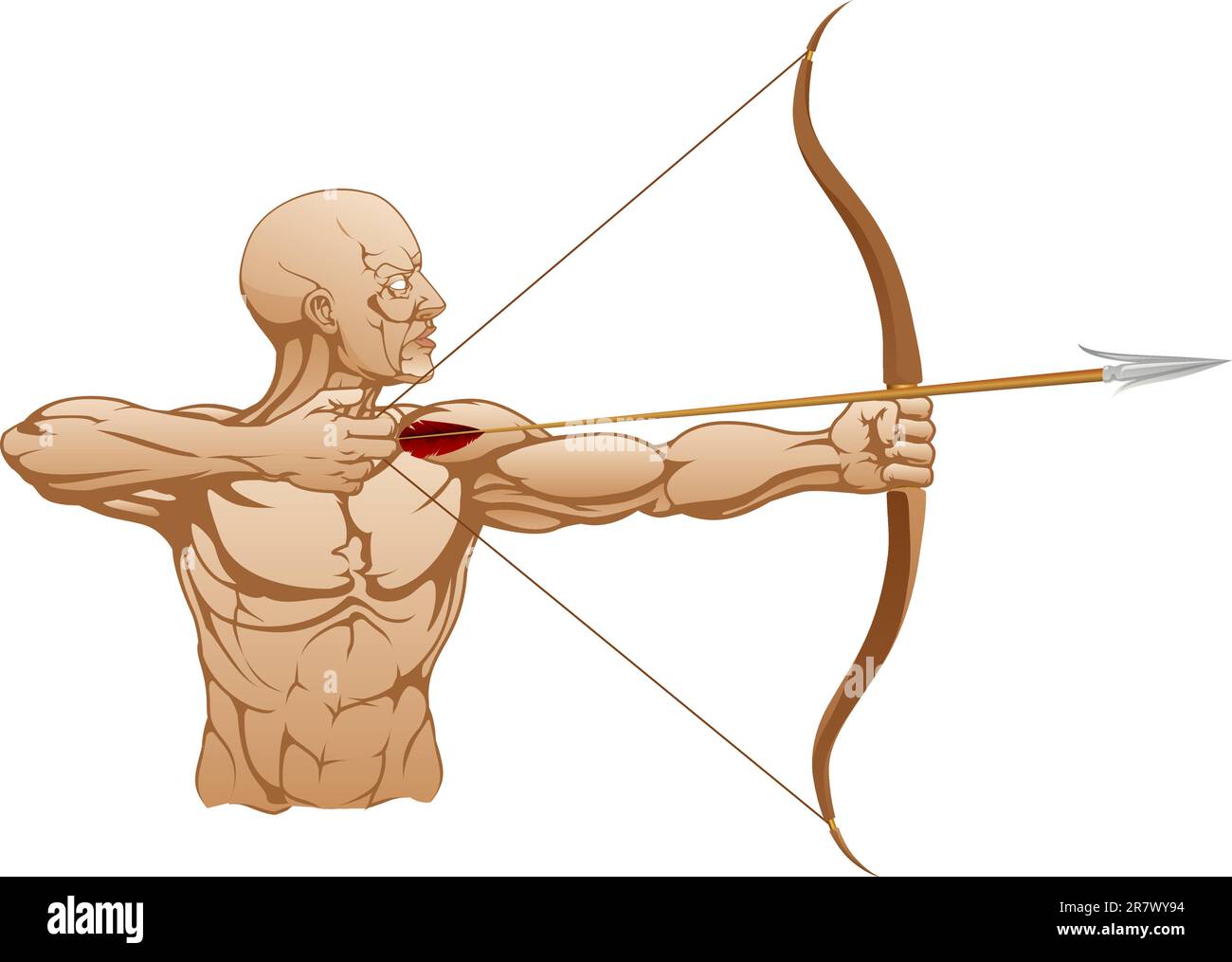Archer with bow store