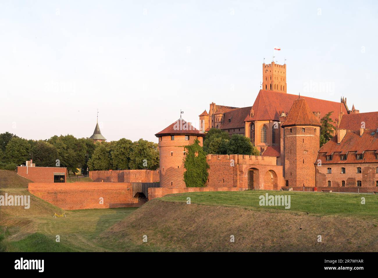 Brick gothic Lower Castle, Middle Castle and High Castle of Mlabork ...
