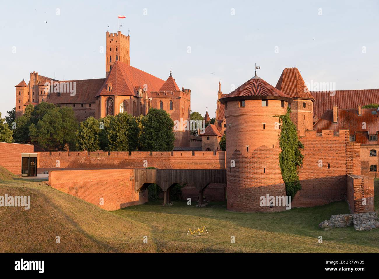 Brick gothic Lower Castle, Middle Castle and High Castle of Mlabork ...