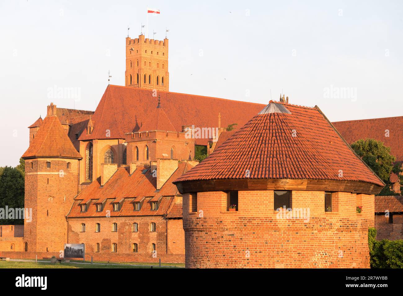 Brick gothic Lower Castle, Middle Castle and High Castle of Mlabork ...