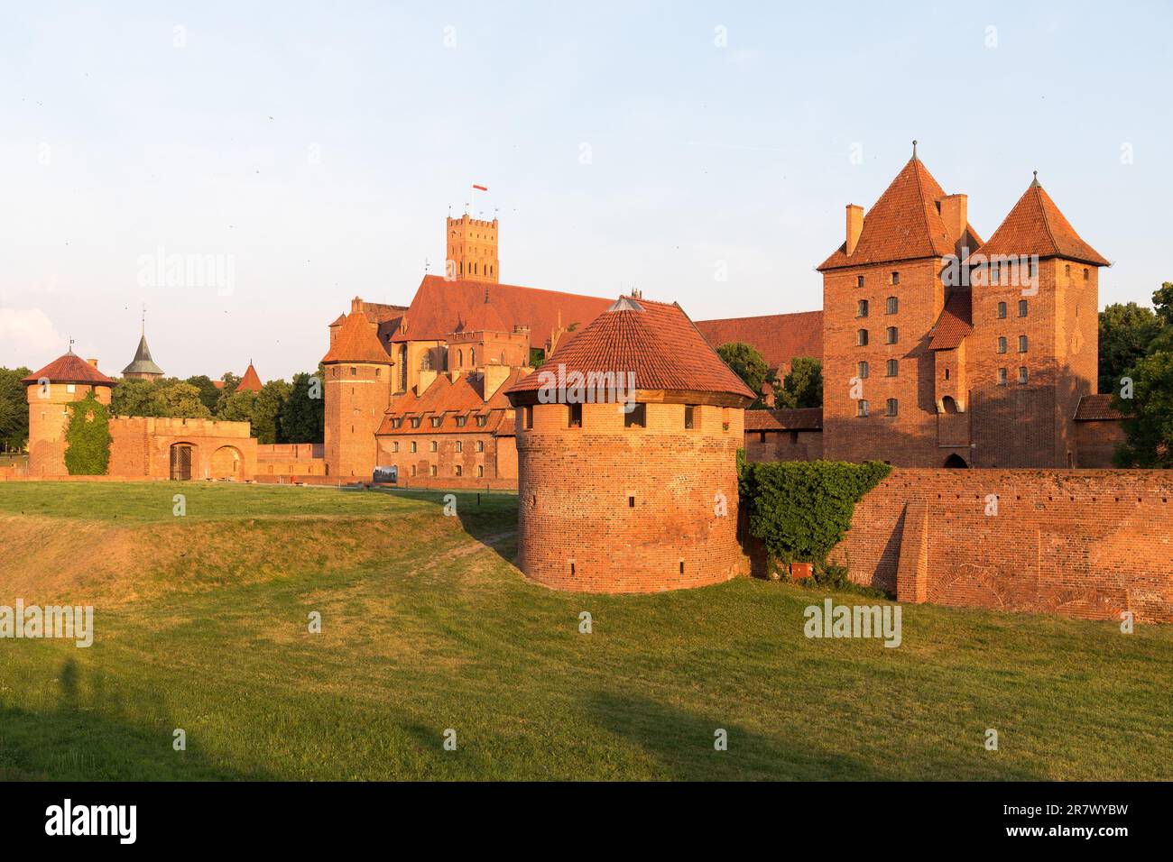 Brick gothic Lower Castle, Middle Castle and High Castle of Mlabork ...